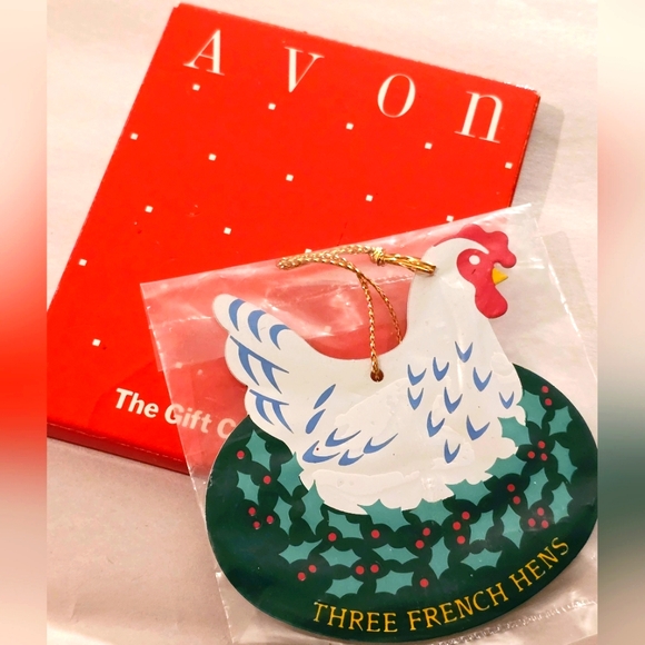 Avon | Holiday | Vintage Avon Chicken Christmas Ornament French Hens ...
